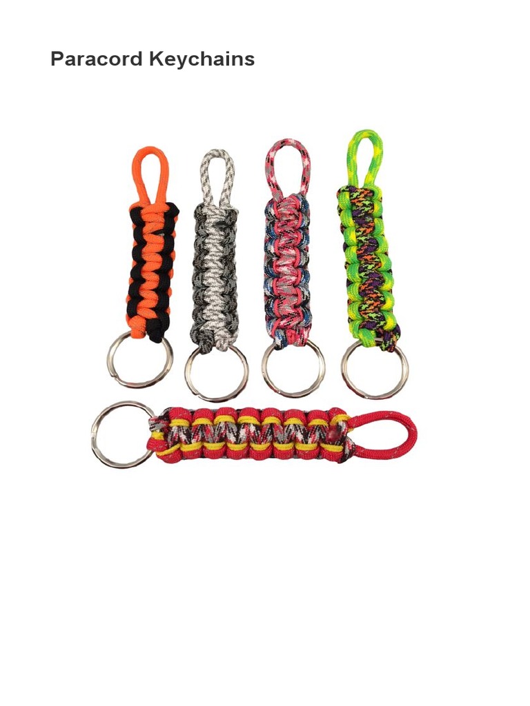 Crafting a Colorful Cobra Braid Paracord Keychain: A Step-by-Step Guide ...