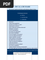 (PCL-R) Escala de Evaluación Hare Revisada | PDF | Psicopatía | Sicología