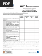 Escala ABC - Autismo | PDF | Espectro do autismo | Conceitos psicológicos