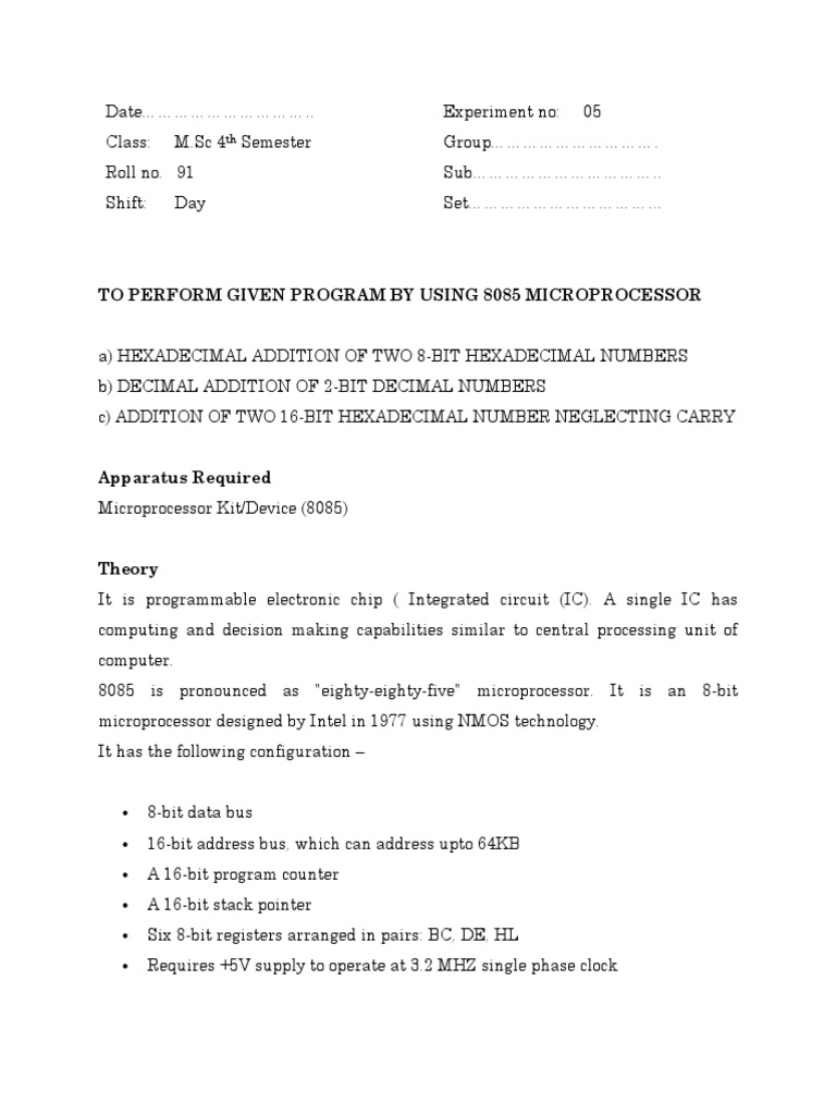 Microprocessor I Pdf