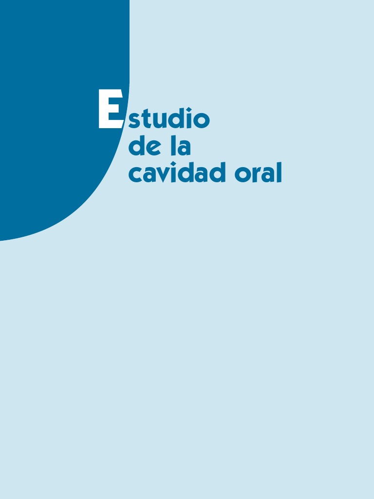 Estudi de La Cavitat Oral PDF | PDF