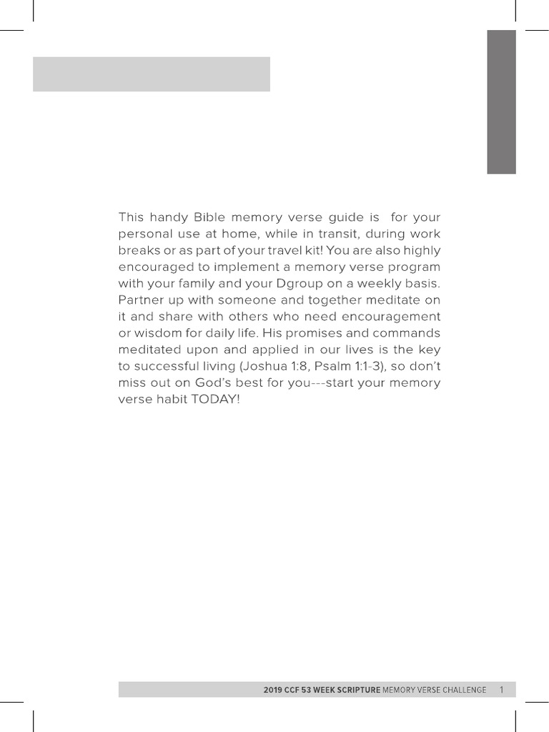 Ccf53week Scripture Memory Verse Challenge Vol1 Inside Pages Non ...