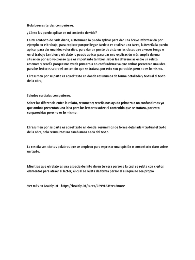 saber las diferencias entre relato, resumen y reseña saber las diferencias entre relato, resumen y reseña