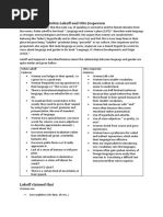 Robin Lakoff Deficit Theory | PDF