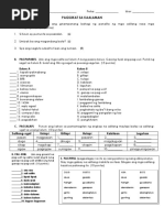 Mga Sagot Sa Salitang Maylapi 1 | PDF