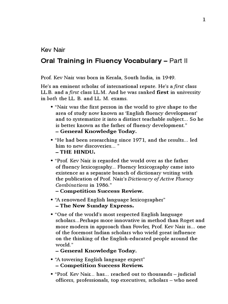 10-Book10+Oral+Training+in+Fluency+Vocabulary+ (Part+II) Unlocked | PDF ...