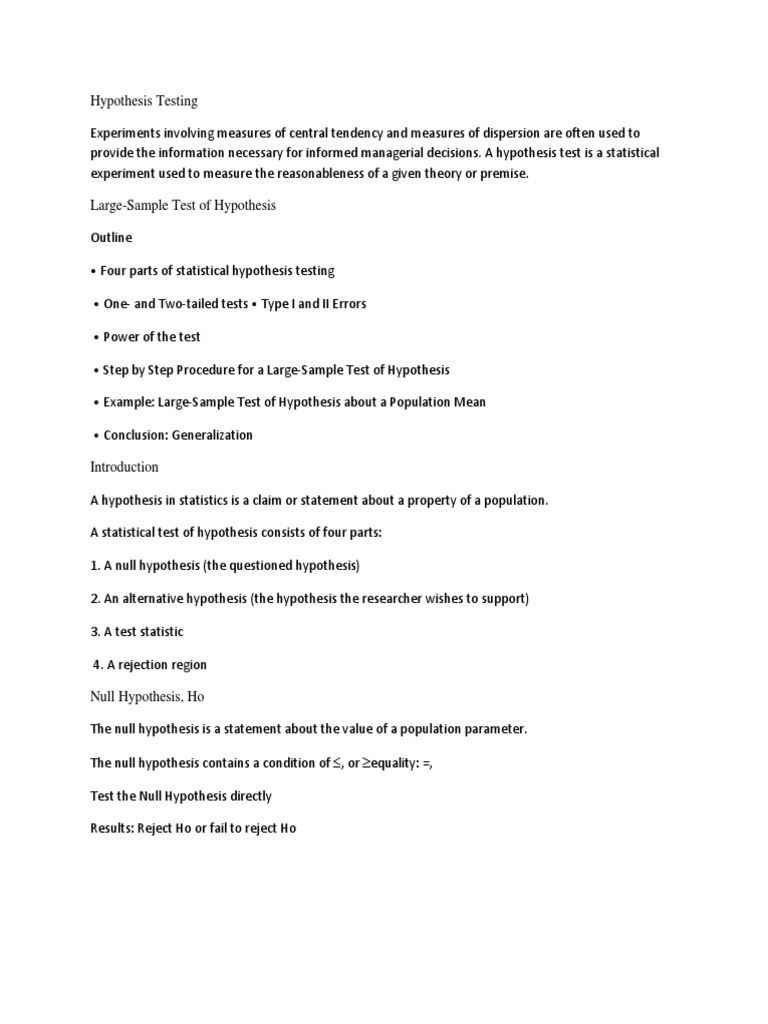 Hypothesis Testing Pdf Statistical Hypothesis Testing Null Hypothesis 7985