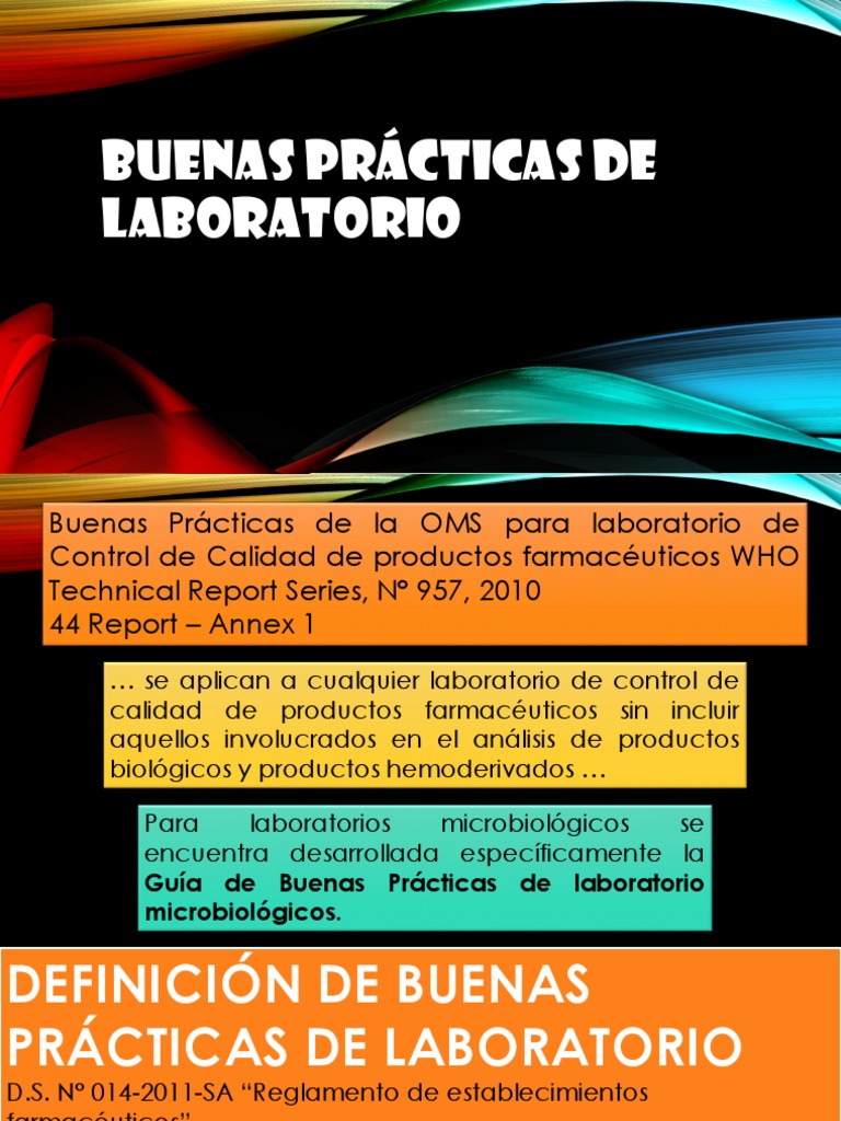 Buenas Prácticas de Laboratorio | PDF | Calibración | Laboratorios