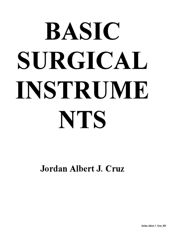 Basic Laparotomy Instruments | PDF | Surgical Suture | Surgery