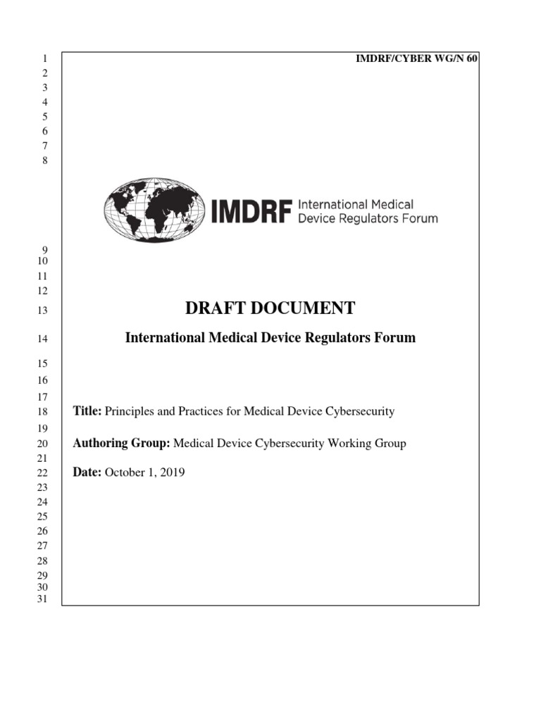 Imdrf Cons PPMDC | PDF | Computer Security | Security