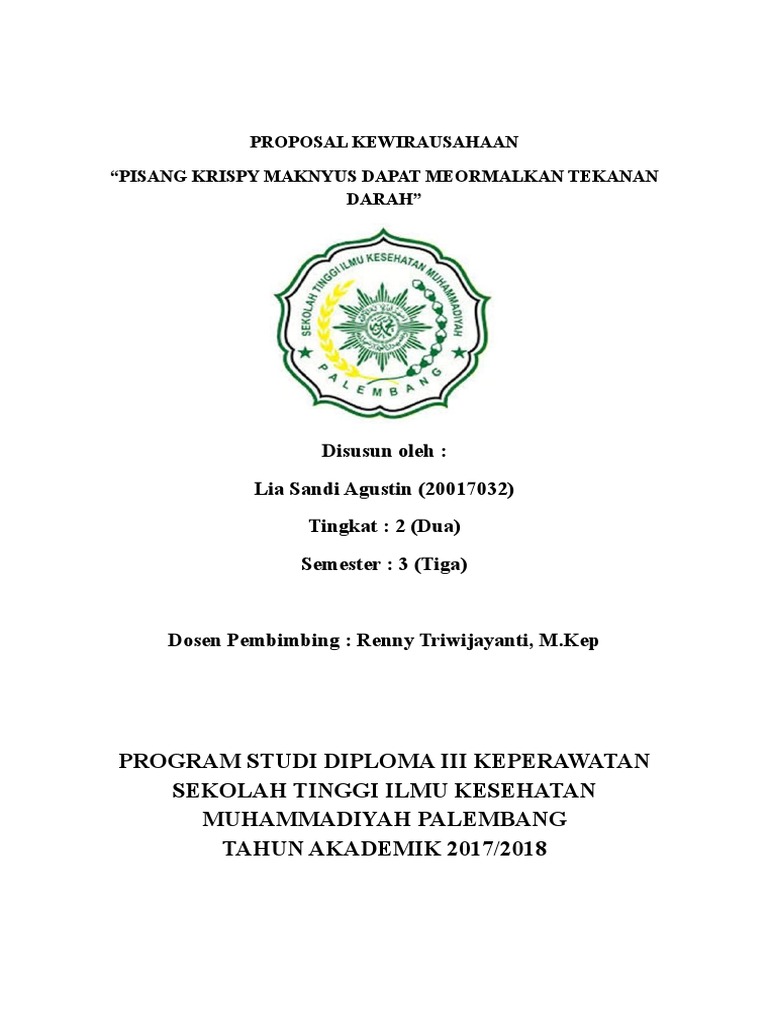 LIA PROPOSAL KEWIRAUSAHAAN Fix | PDF