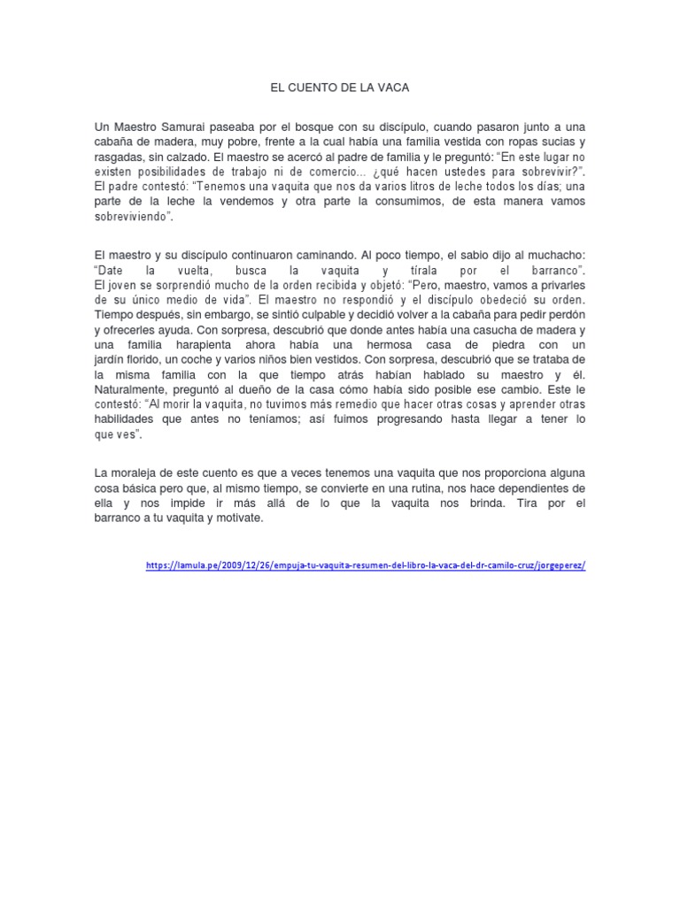 El Cuento de La Vaca | PDF