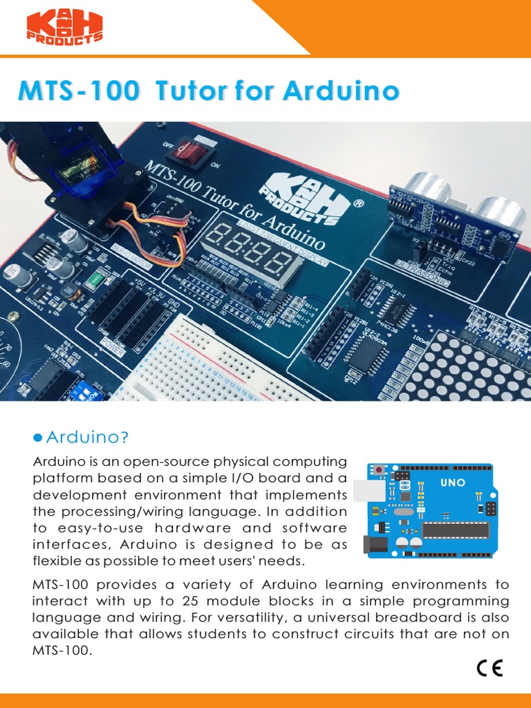 MTS-100 Arduino Learning Tutor | PDF