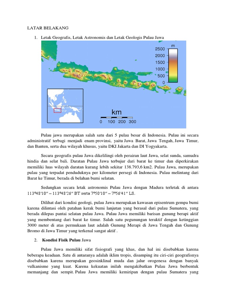 Letak, Kondisi Fisik, Iklim, Hidrologi Dan Flora Fauna Jawa | PDF | Sains & Matematika