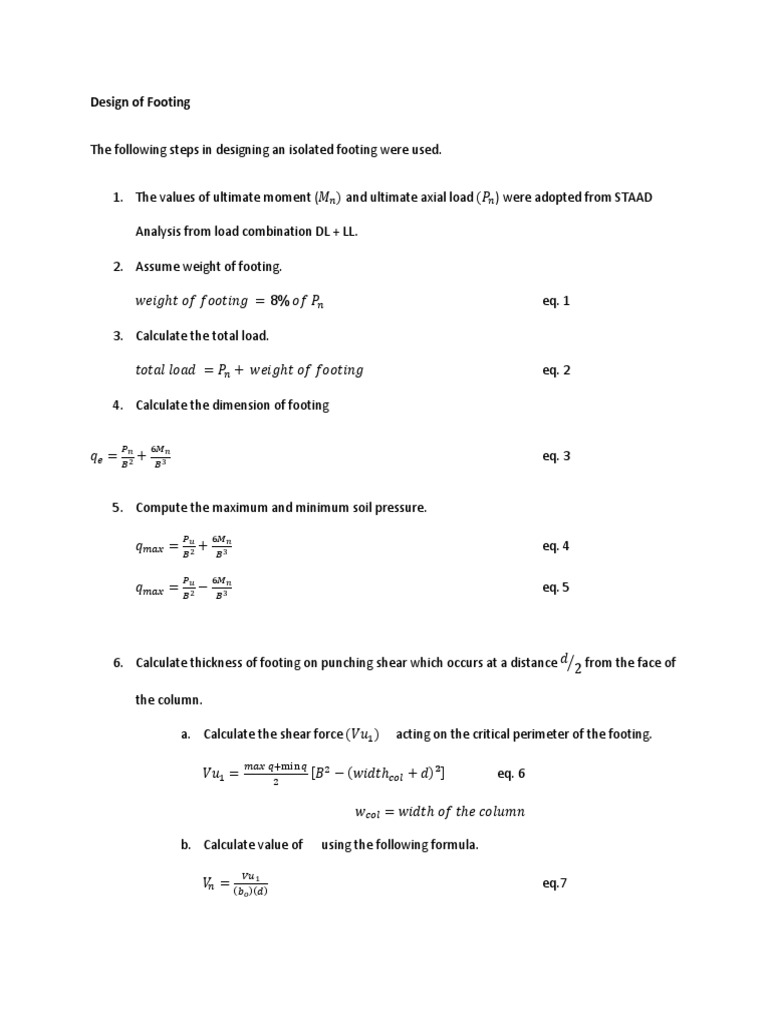 Design of Footing | PDF | Specification (Technical Standard) | Civil ...