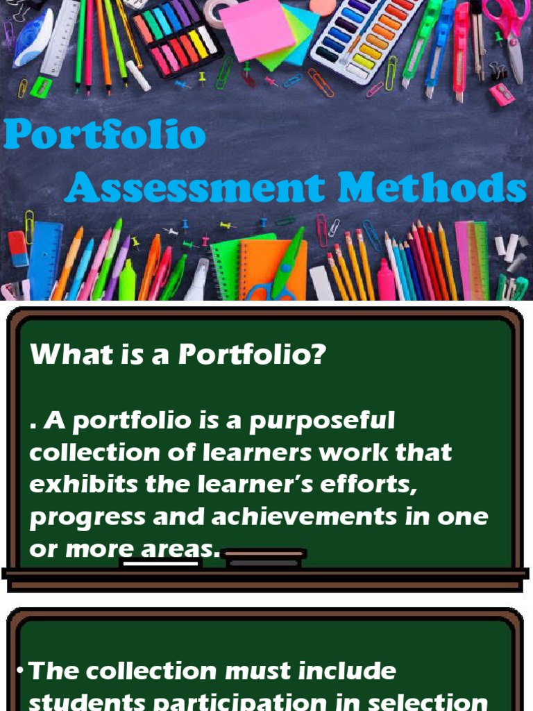 Portfolio Assessment