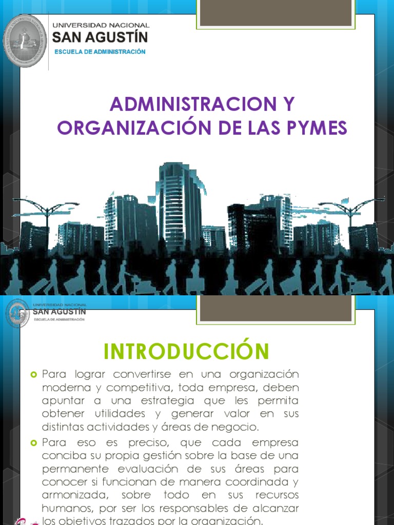 Administracion y Organizacion de Las Pymes | PDF | Planificación ...