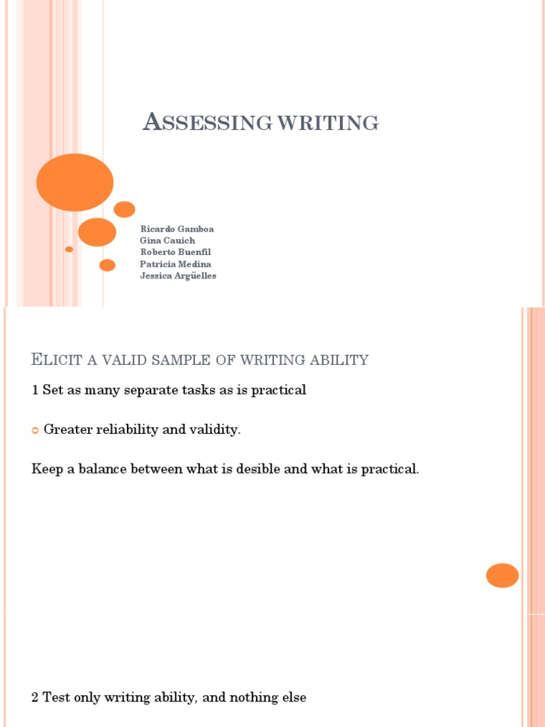 Elicit A Valid Sample of Writing Ability | PDF | Validity (Statistics ...