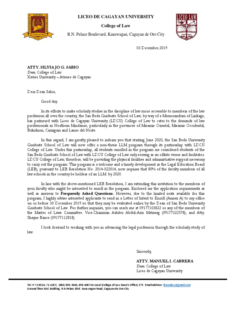 LLM Letter Short Logo | PDF | Government | Justice