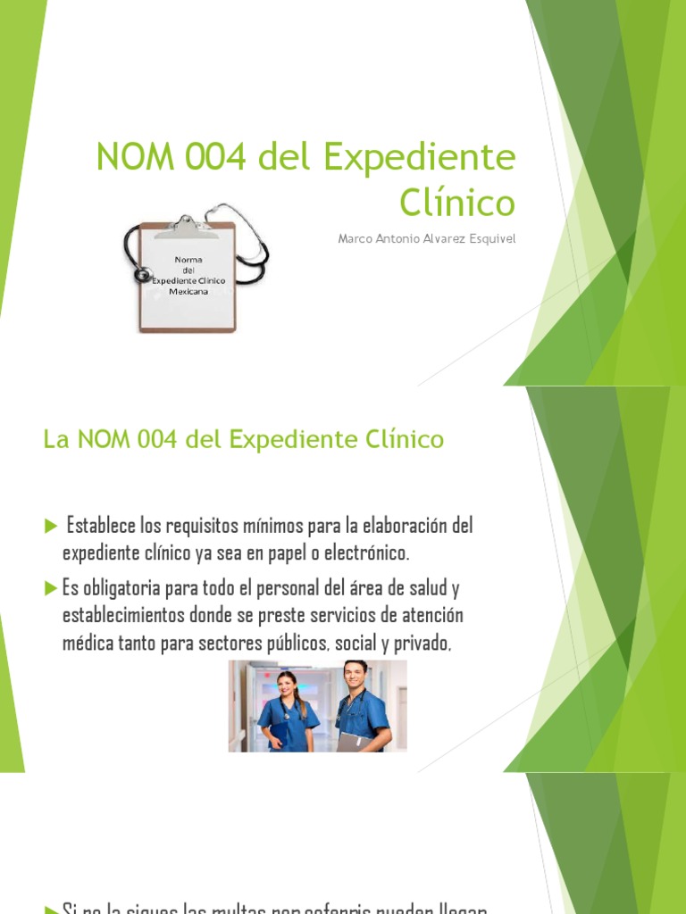 NOM 004 Del Expediente Clínico | PDF