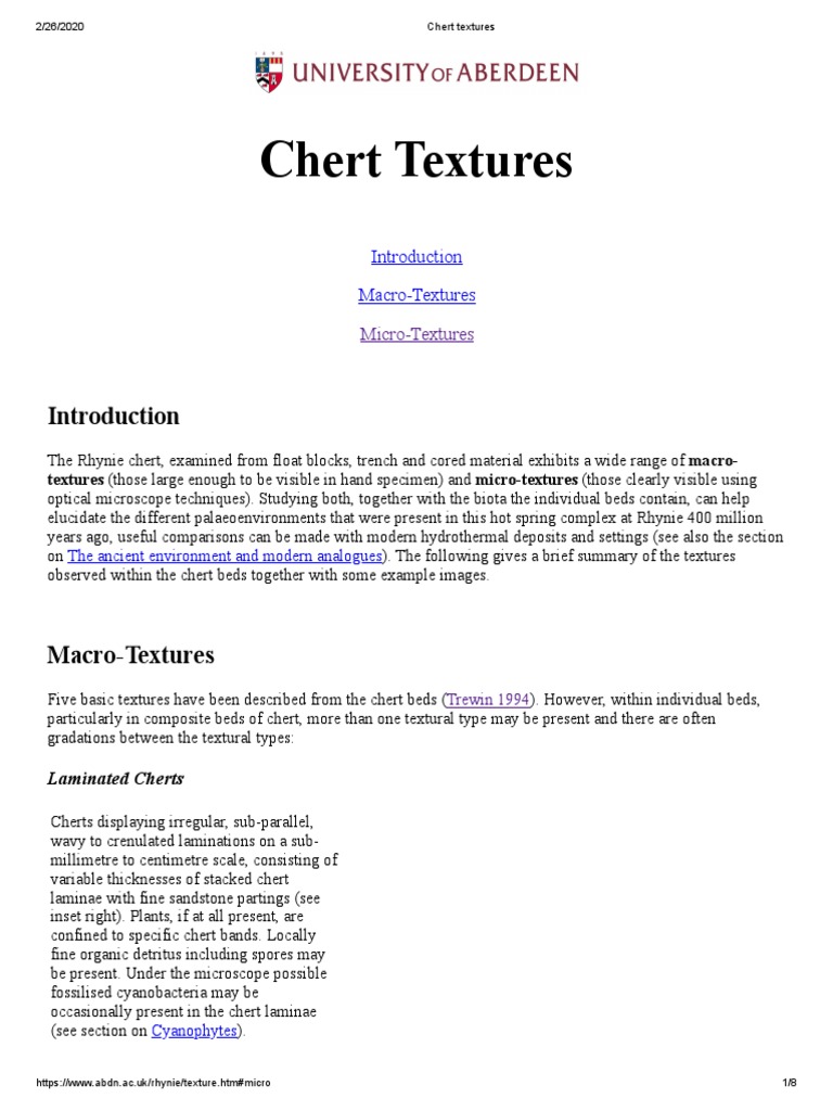 Chert Textures | PDF | Sedimentary Rock | Sandstone