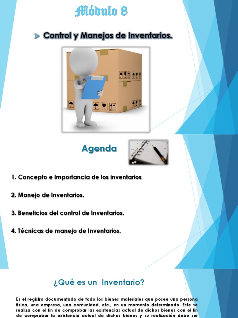 Módulo 8 Control y Manejo de Inventario. | PDF | Inventario | Almacén