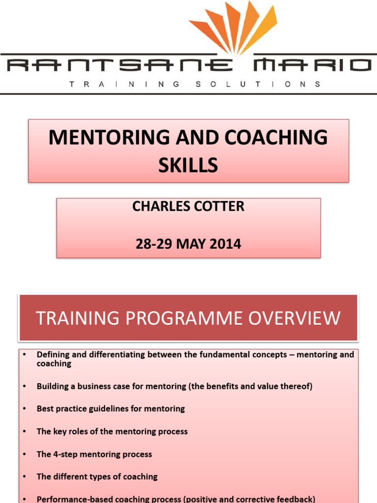 Mentoring & Coaching | PDF | Mentorship | Goal