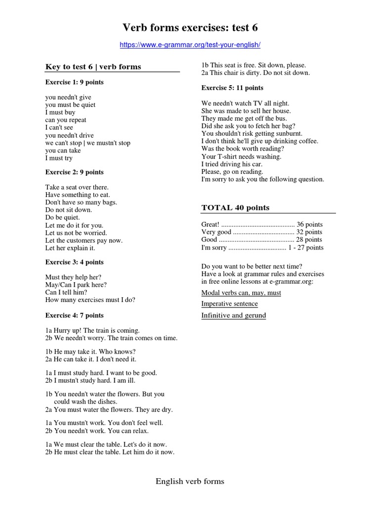 Key Test Your English 6 | PDF | Languages | Language Arts & Discipline