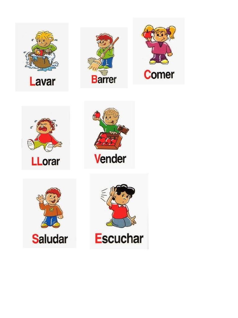 10 Verbos Dibujo | PDF