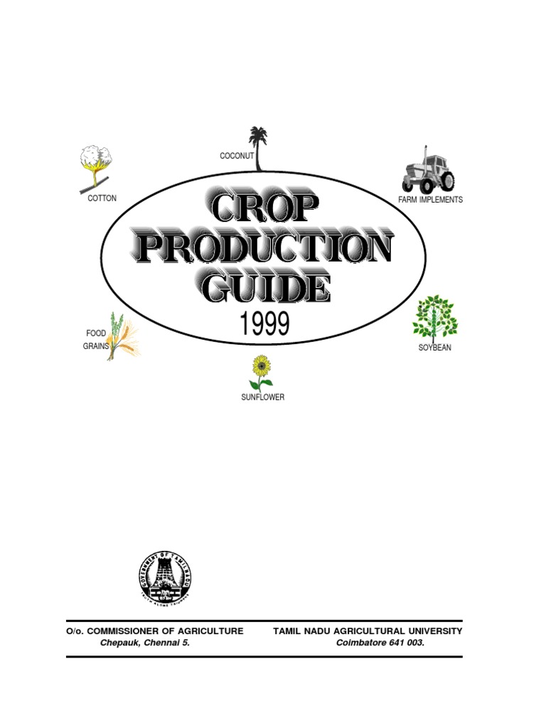 Agriculture Crop Manual | PDF | Crops | Agriculture