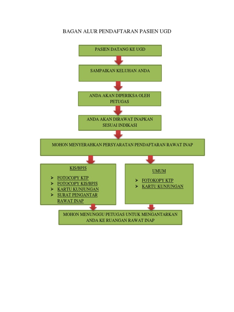 Bagan Alur Pendaftaran Pasien Ugd | PDF