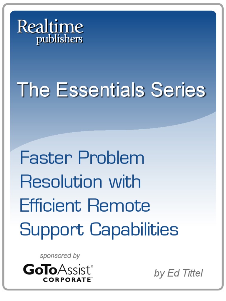 Faster Problem Resolution | PDF | Help Desk | Personal Computers