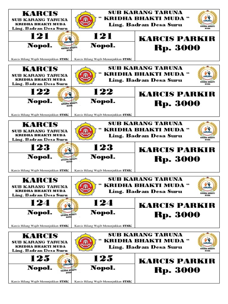 KARCIS | PDF