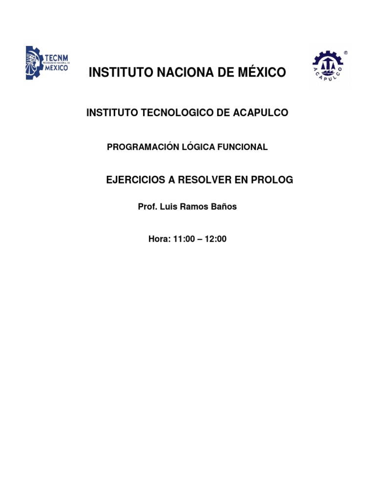 Ejercicios de Tarea Prolog | PDF