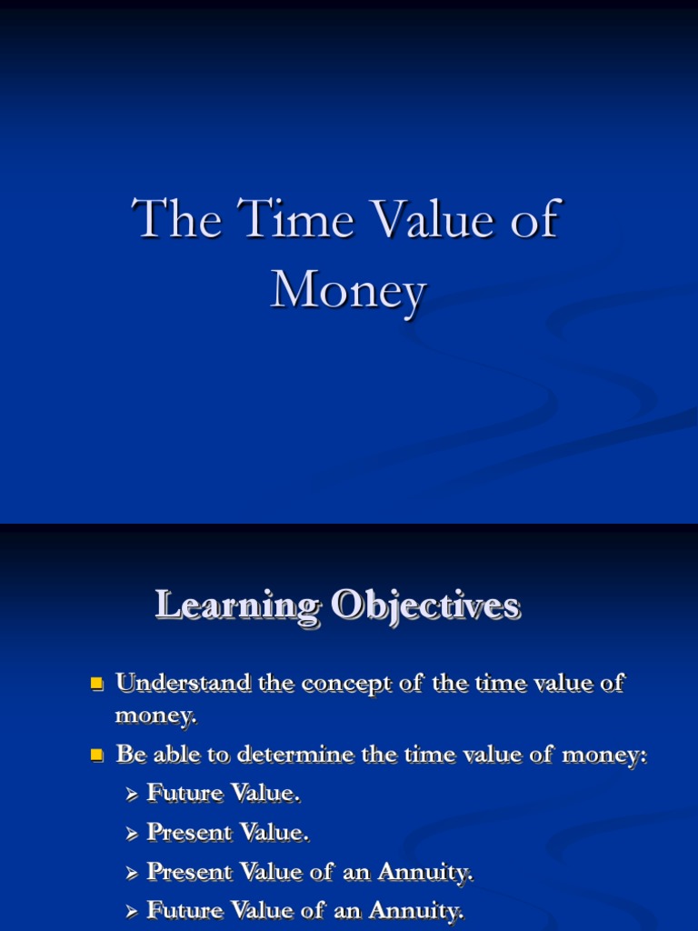 Chapter 3 Time Value of Money | PDF | Present Value | Time Value Of Money