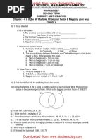 5th ICSE Mathematics Fractions Worksheet | PDF