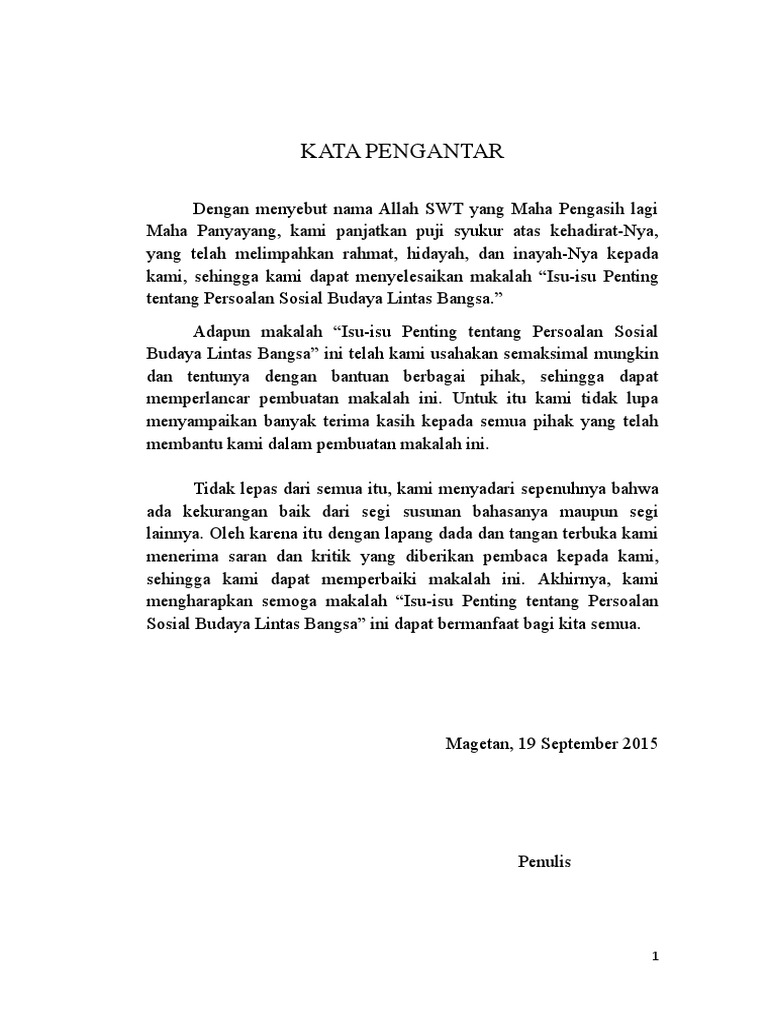 Makalah Isu Isu Penting Tentang Persoalan Sosial Budaya Lintas Bangsa Pdf 