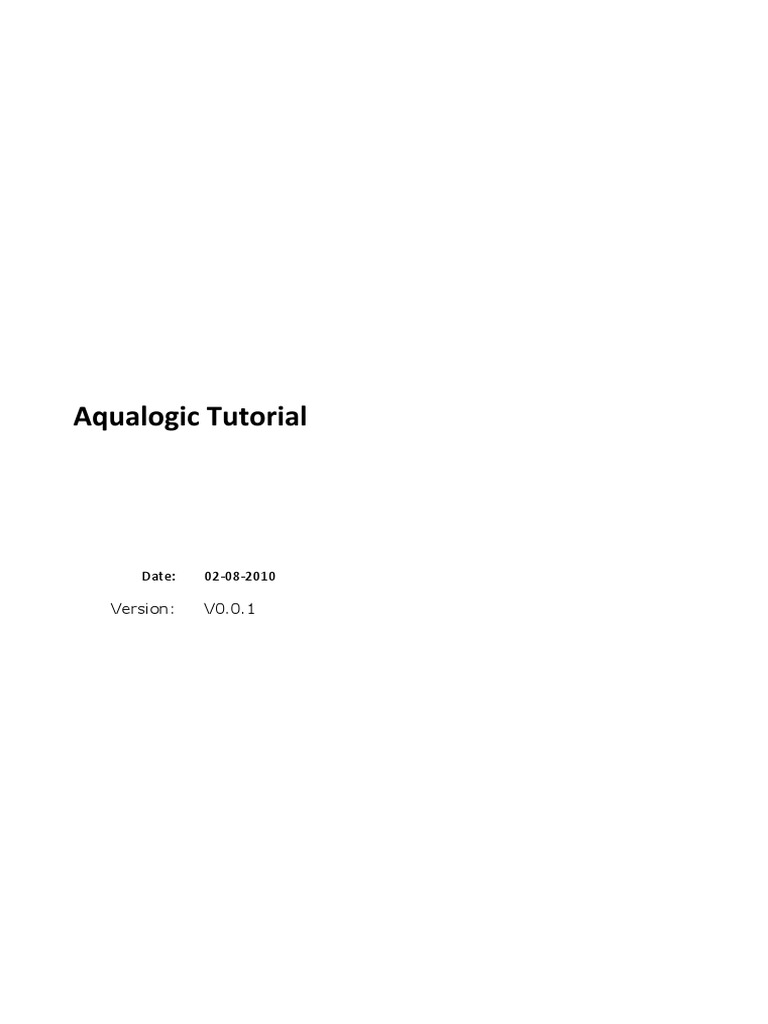 Aqualogic Tutorial: Date: 02-08-2010 V0.0.1 | PDF | Business Process ...