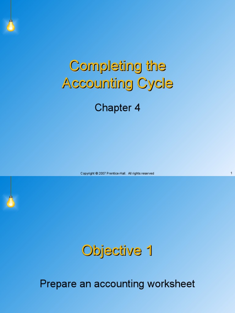 Completing The Accounting Cycle Completing The Accounting Cycle | PDF | Debits And Credits | Expense