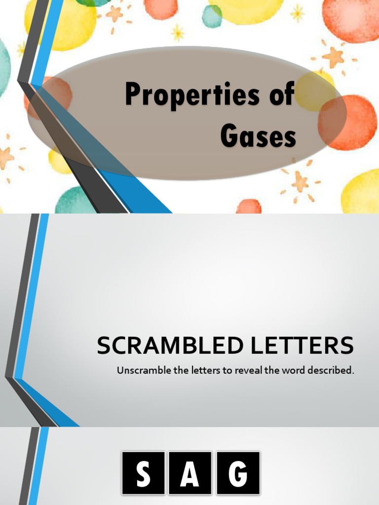 Properties of Gases | PDF | Gases | Diffusion