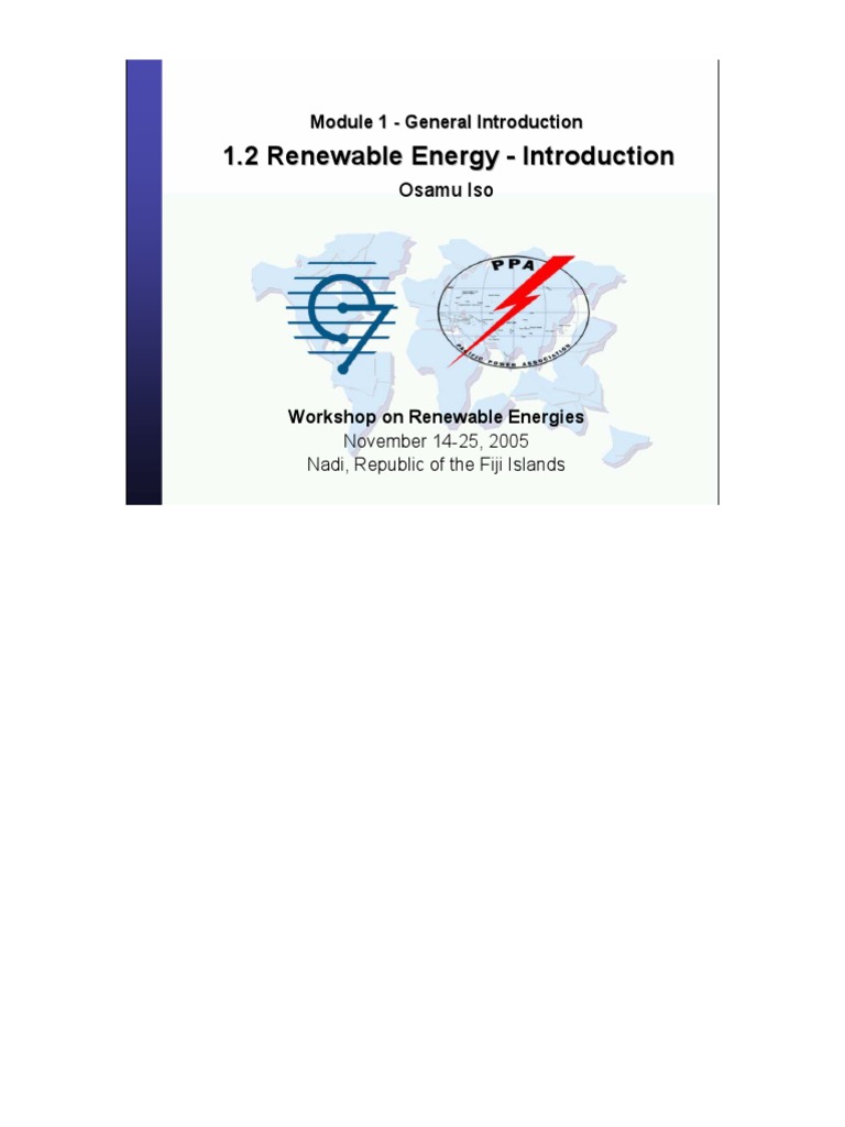 1-2 Introduction Renewable Energy | PDF | Wind Power | Wind Turbine