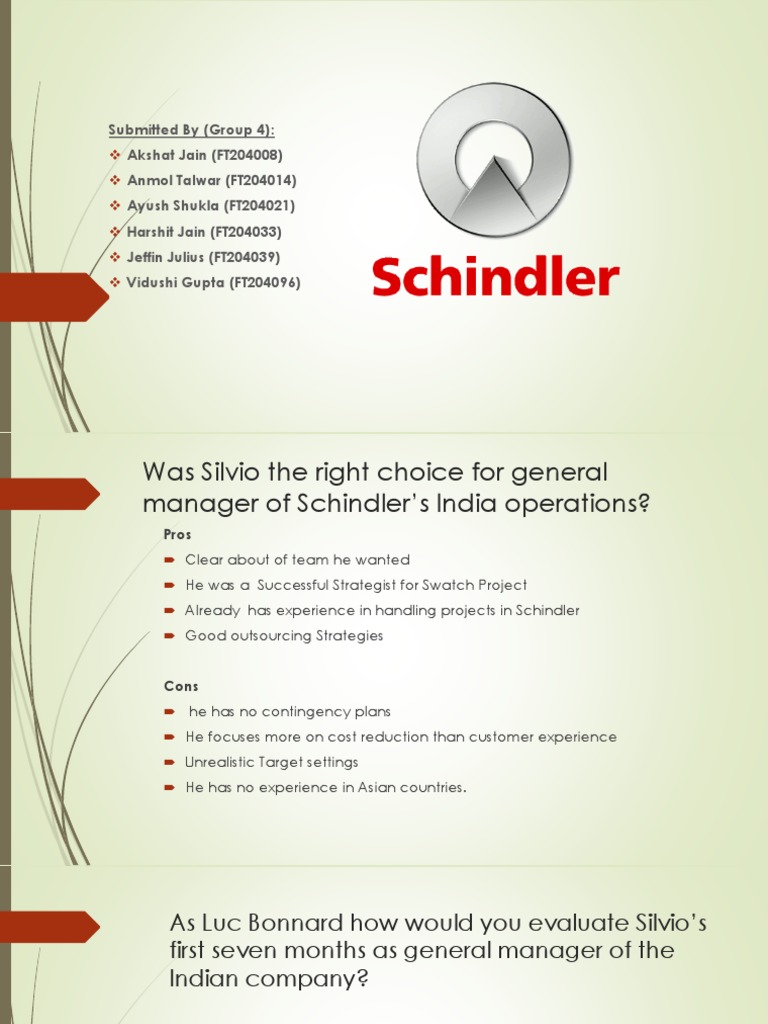 Schindler | PDF