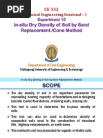 Density For Soil by Sand Displacement Method: Scope Is Code Apparatus ...