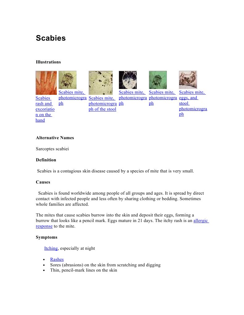 Scabies | PDF | Dermatology | Immunology