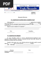 Cerere Retragere Ora Religie | PDF