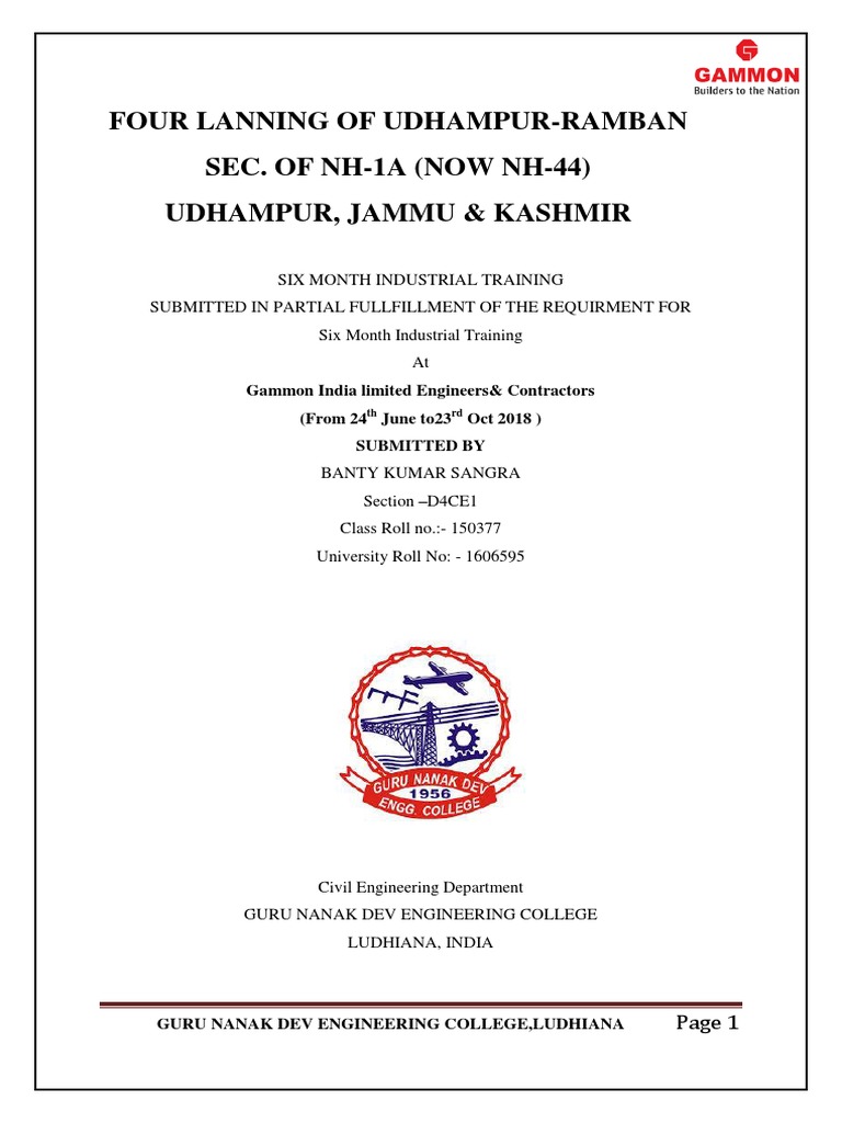 Highway Construction Report PDF | PDF | Road Surface | Asphalt