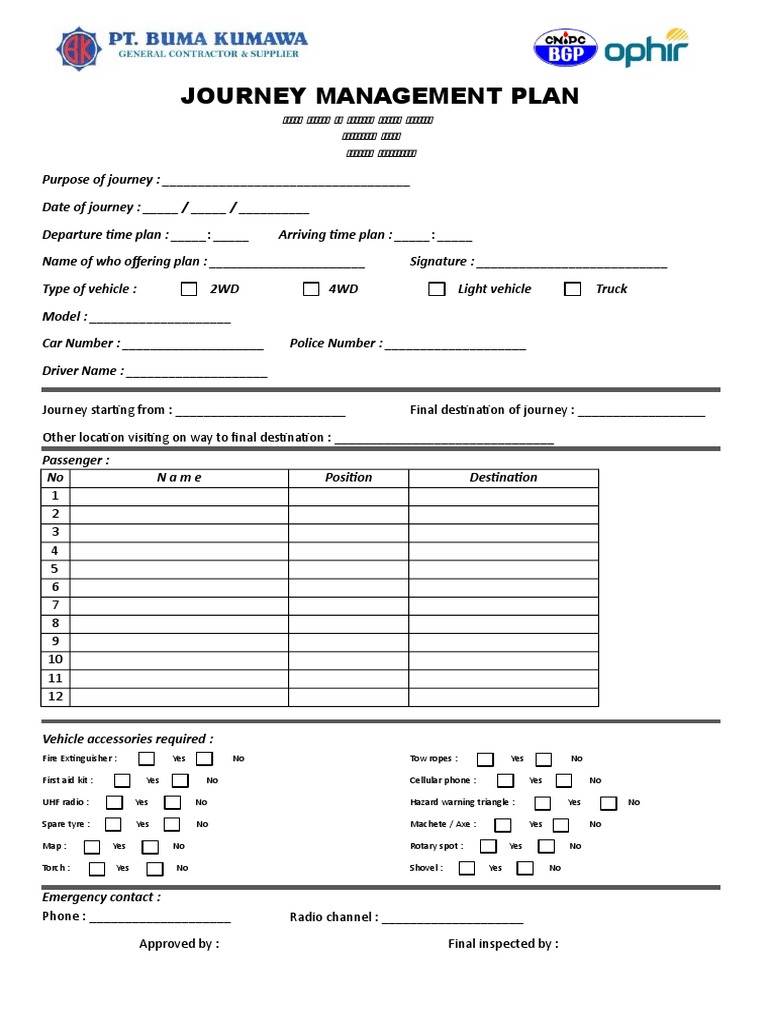 Journey Management | PDF
