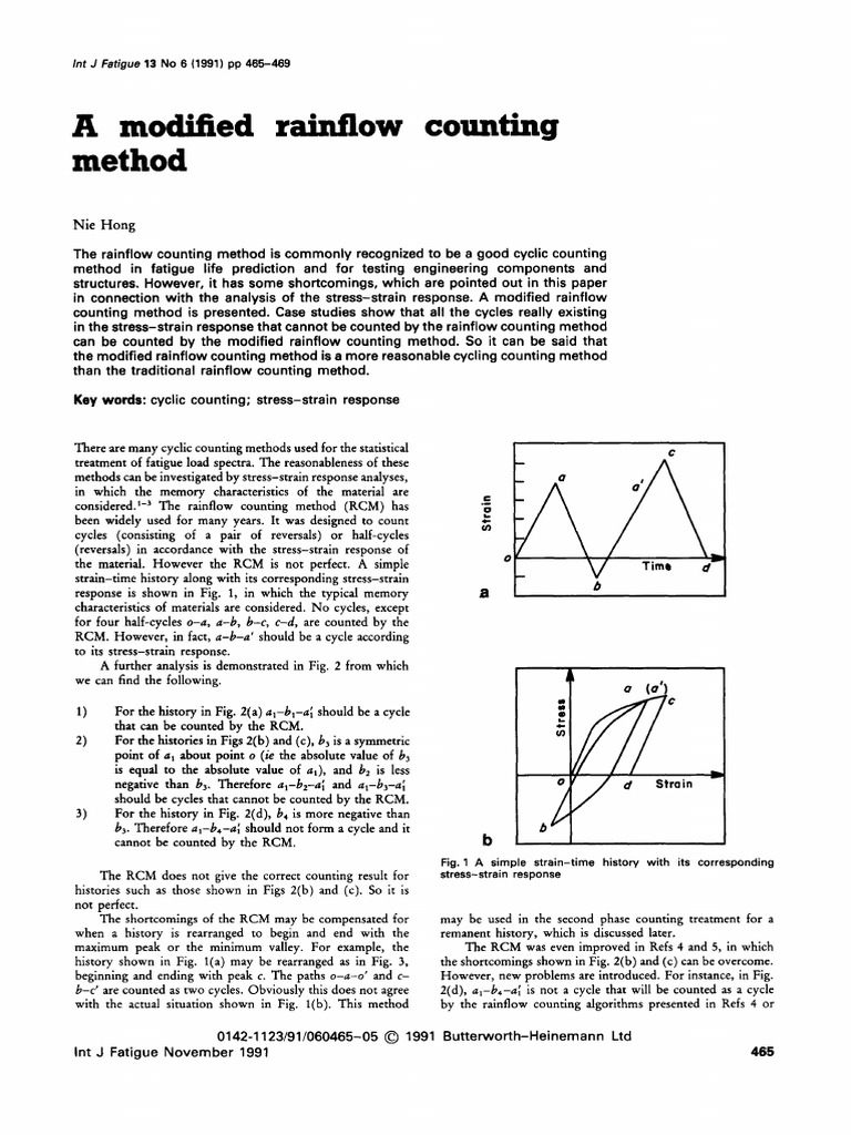 A Modified Rainflow Counting Hong1991