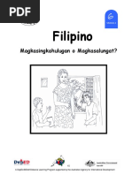 Mga Pang Uring Magkasingkahulugan o Magkasalungat 4 | PDF