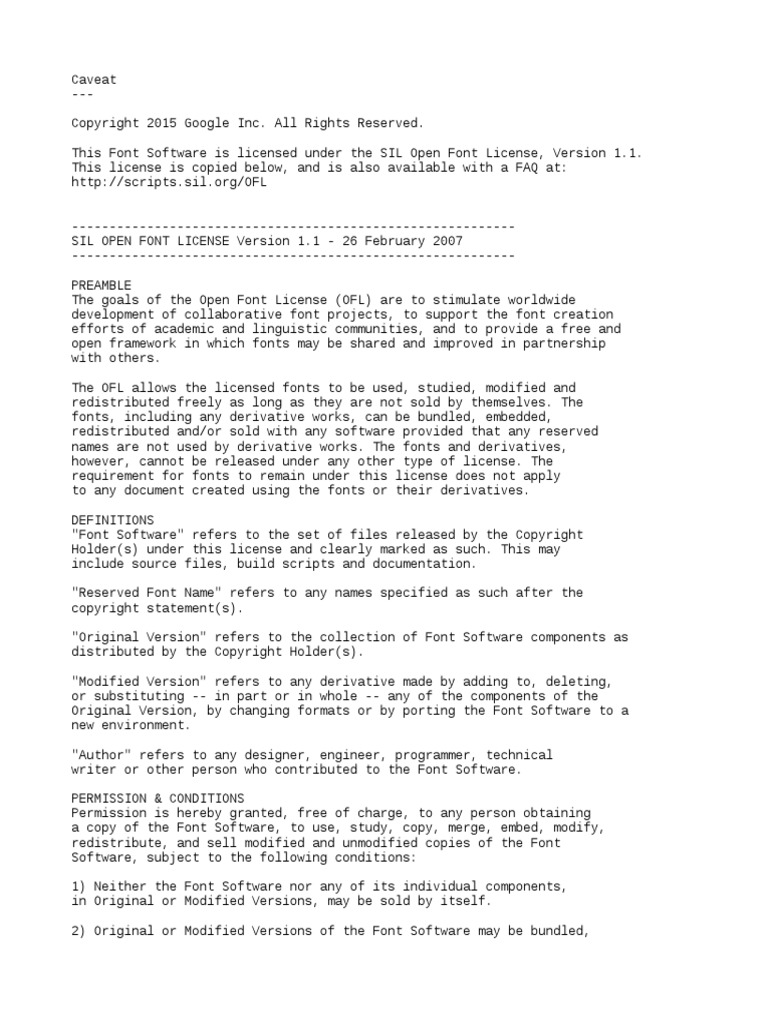 Font Caveat | PDF